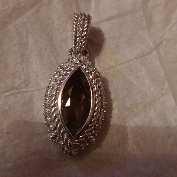 Judith Ripka | Jewelry | Judith Ripka Silver Olive Topaz Enhancer ...